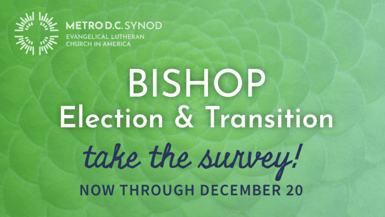 2025 Bishop Transition | Metro DC - ELCA
